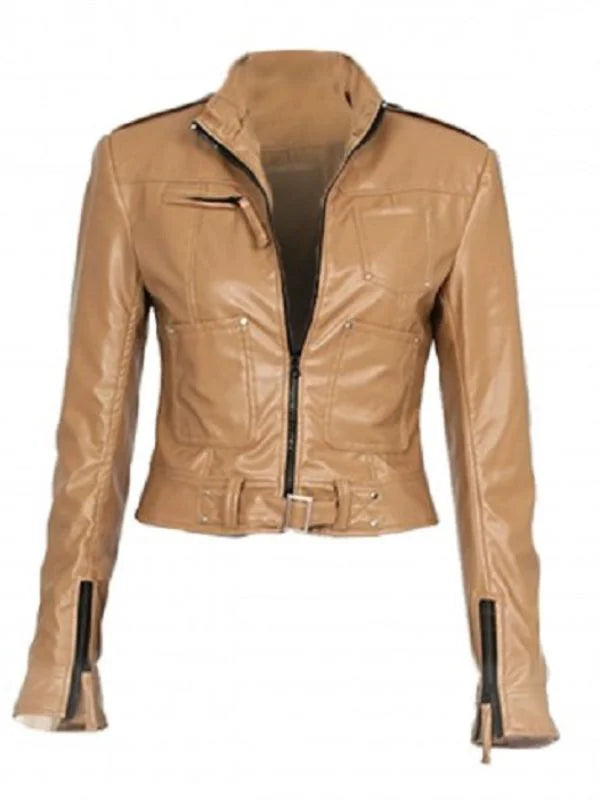 Shop the Emma Mackey Maeve Wiley Black Leather Jacket | JacketMakerUSA ...